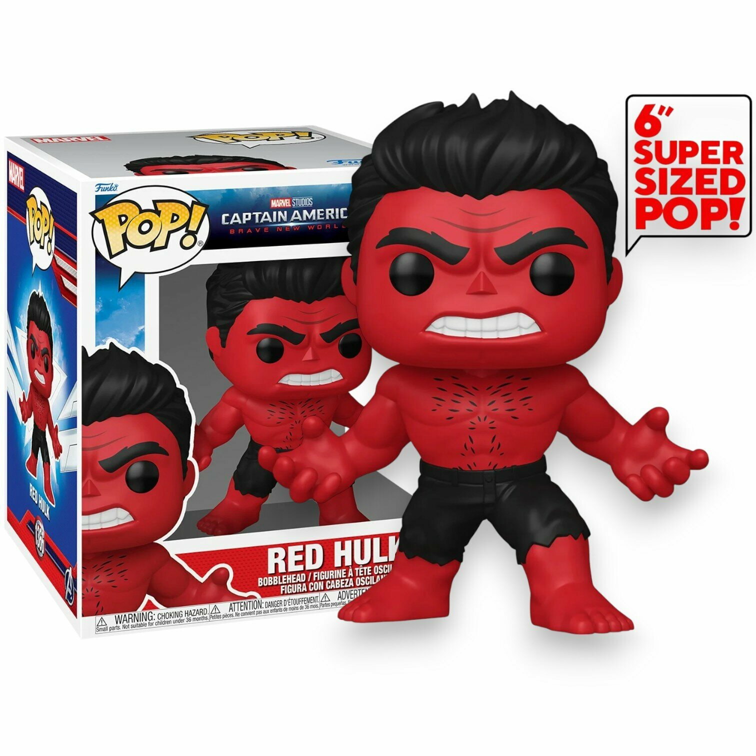 Фигурка Funko Pop! коллекционная Халк Красный "Капитан Америка Новый мир" 1366 (Фигурка Фанко Поп)