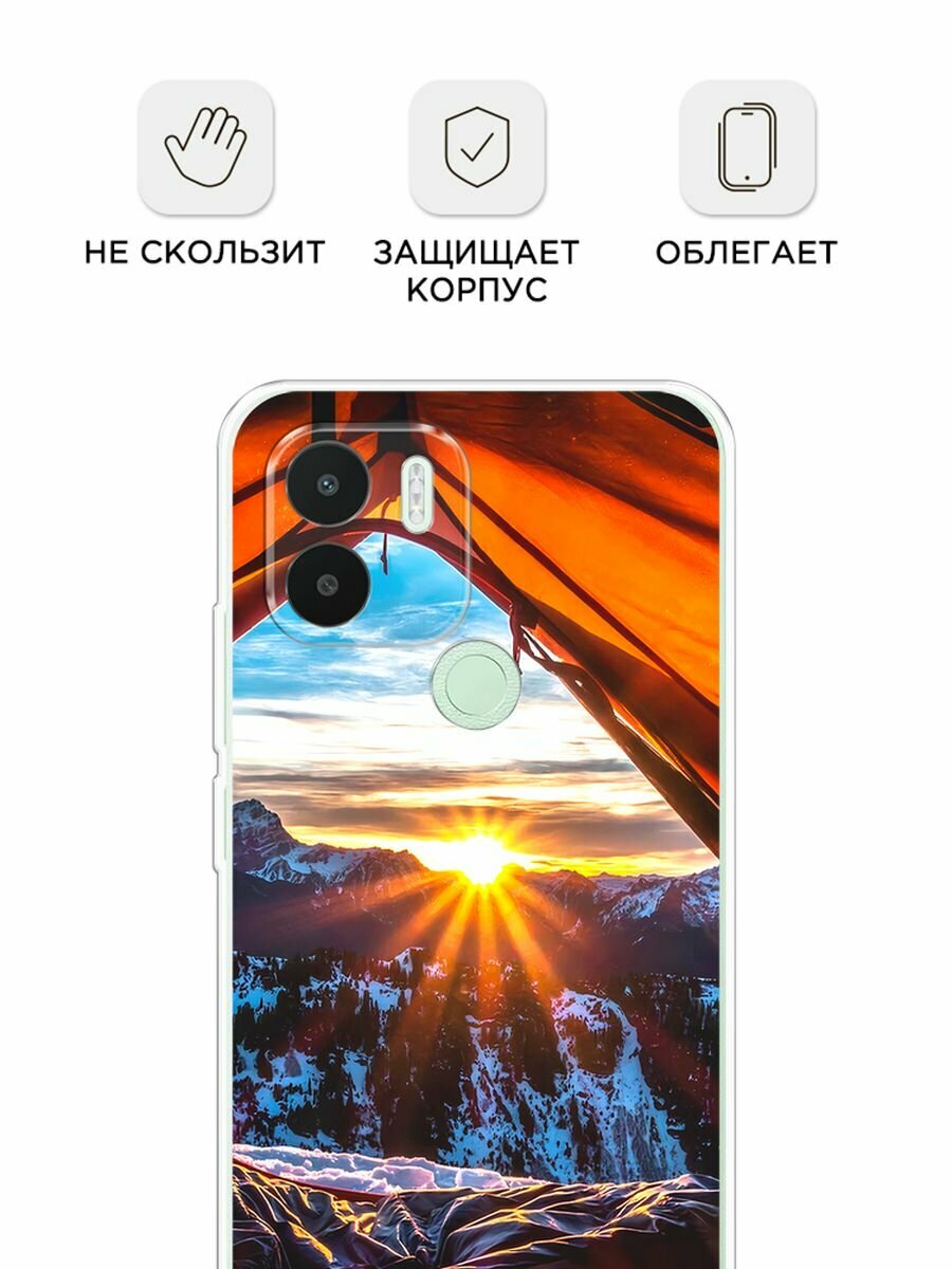 Чехол на Xiaomi Redmi A1+/Redmi A2+/Poco C51/C50 / Редми A1+ с принтом "Горы 7" — фото 1