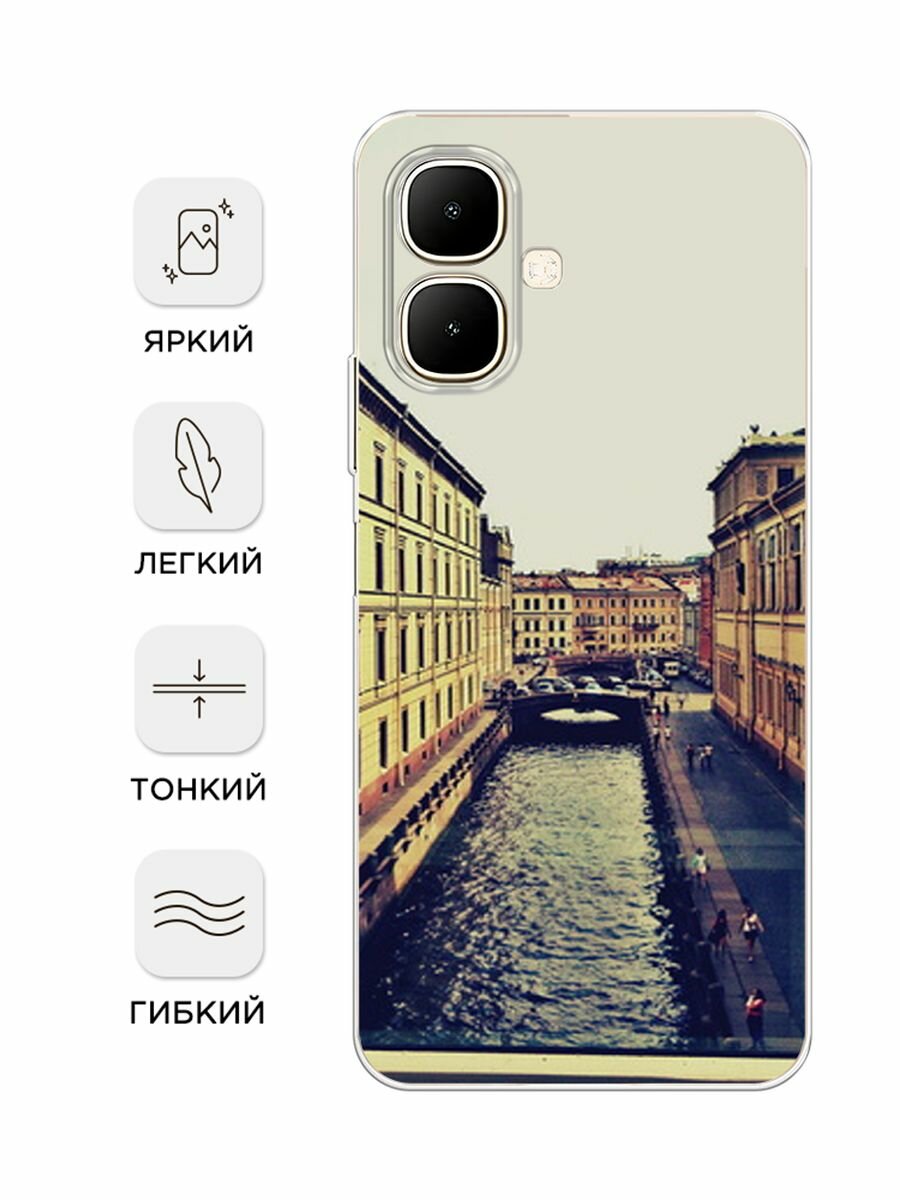 Чехол на Infinix Smart 10 / Инфиникс Смарт 10 с принтом "Санкт-Петербург" — фото 1
