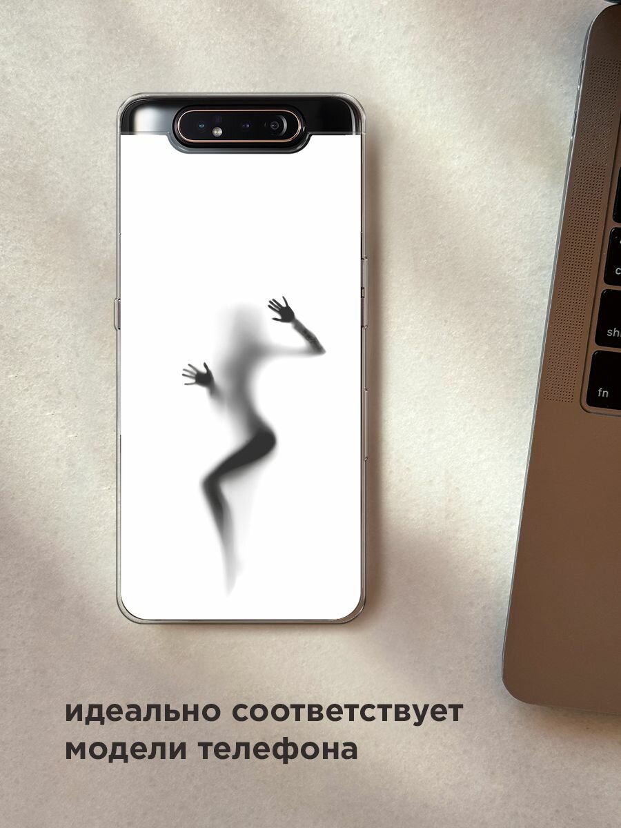 Чехол на Samsung Galaxy A80 / Самсунг Гэлакси A80 с принтом "Девушка в душе" — фото 1