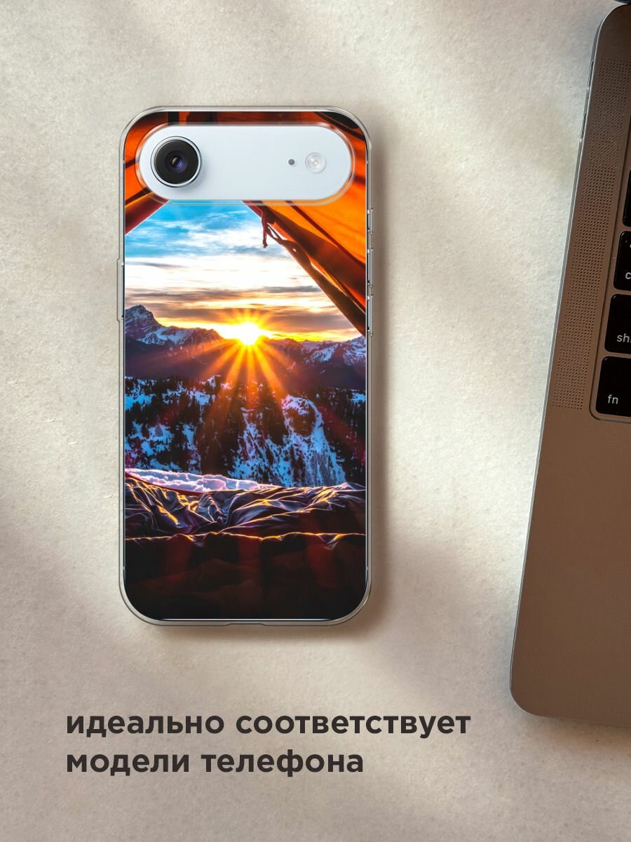 Силиконовый чехол на Apple iPhone Air / Айфон Айр с принтом "Горы 7" — фото 1