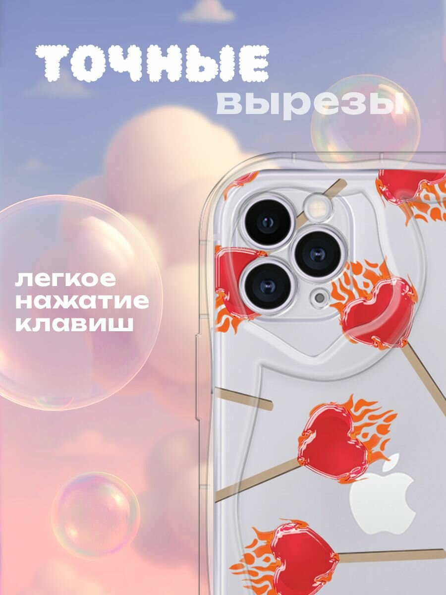 Чехол на Apple iPhone 11 Pro / Айфон 11 про с принтом Горящие леденцы 2 — фото 1