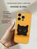 Чехол на Apple iPhone 16 Pro / Айфон 16 Про с принтом "Контрастный котик"