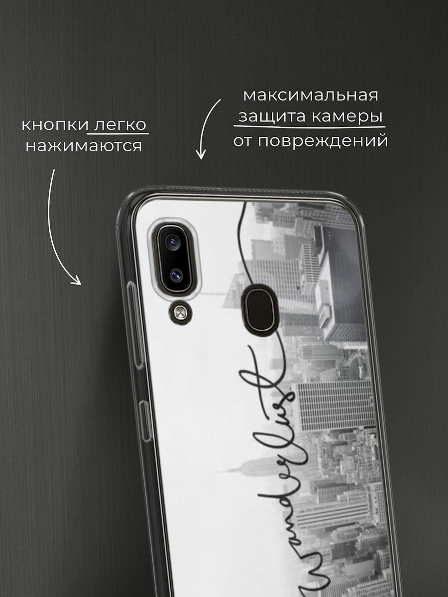 Чехол на Samsung Galaxy A30/A20 / Самсунг Галакси A30/A20 с принтом "Черно город" — фото 1