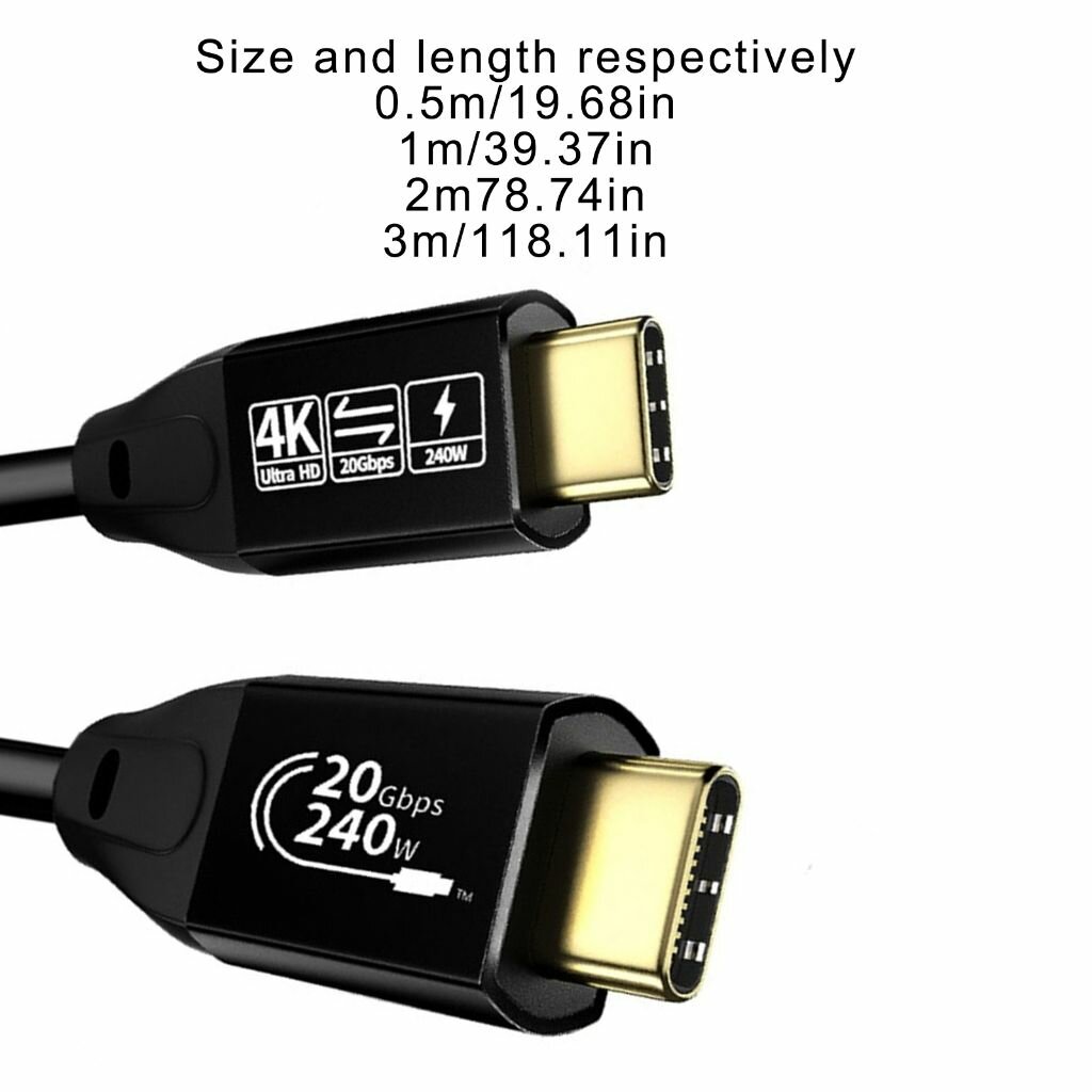 USB3.2 Gen2 Type C кабель - 2 метра — фото 1