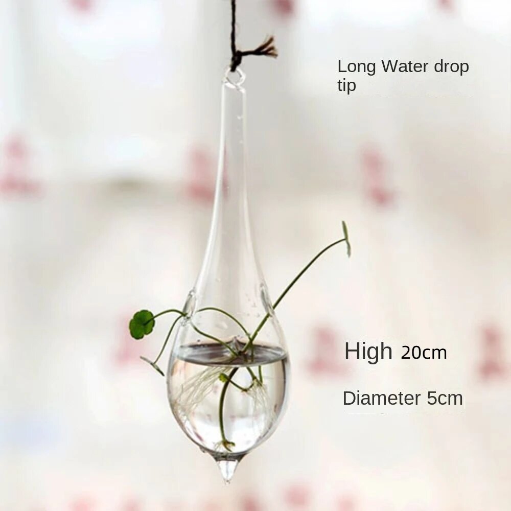 Подвесная стеклянная ваза