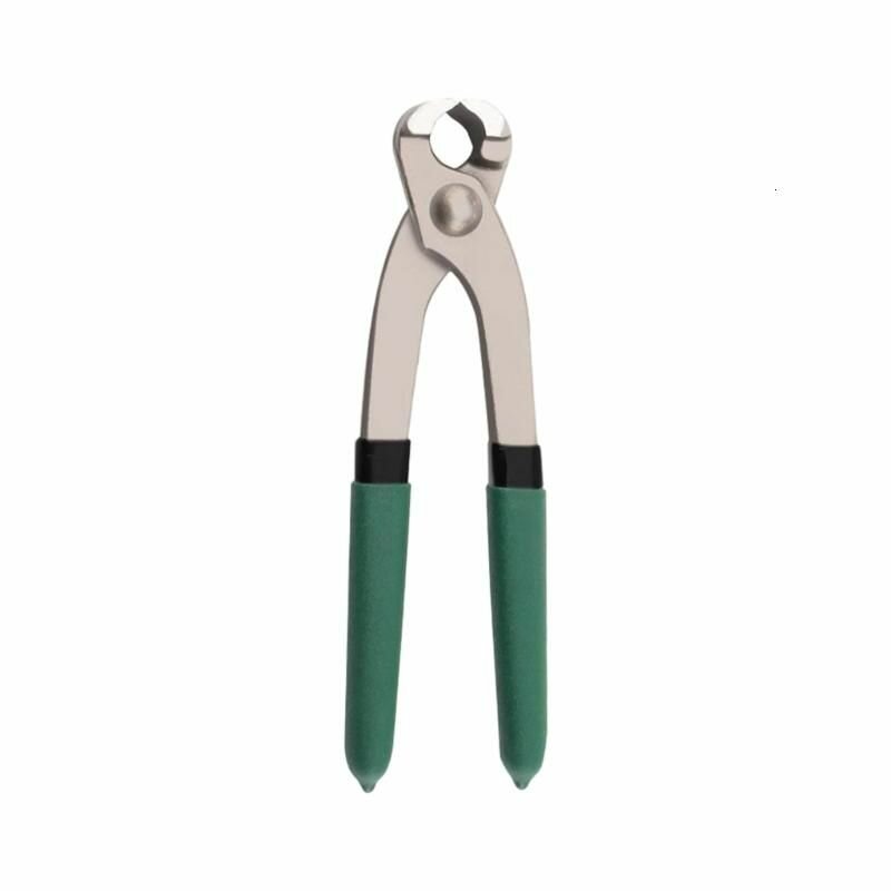 Прочный клещи-гвоздодер с эргономичной рукояткой для легкого извлечения гвоздей, 6 дюймов - Зеленая ручка