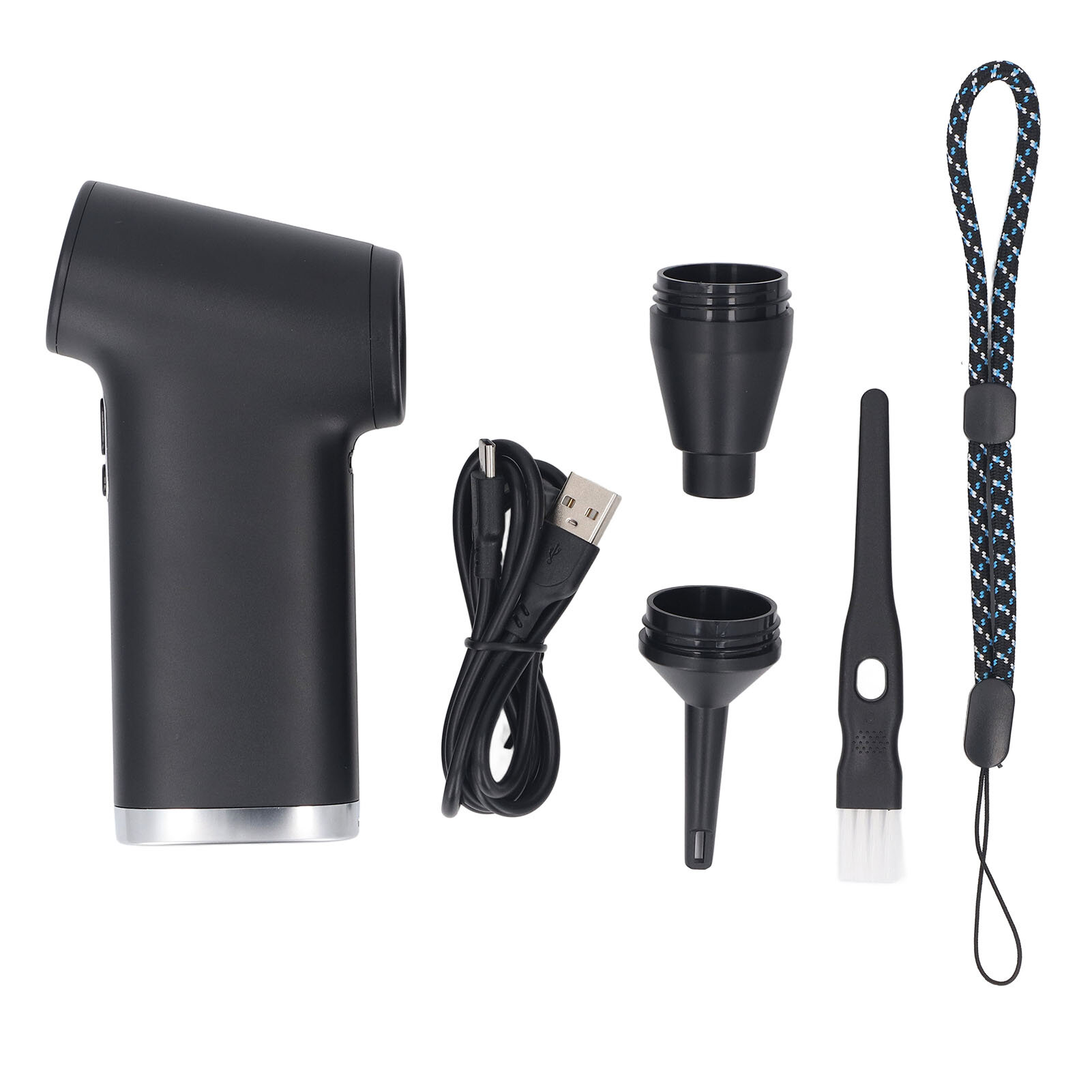 Jet Blower 130000RPM Мощный ветер с регулируемой скоростью переносной перезаряжаемый вентилятор беспроводной ручной воздушной вентилятора для офисного компьютера клавиатура черная