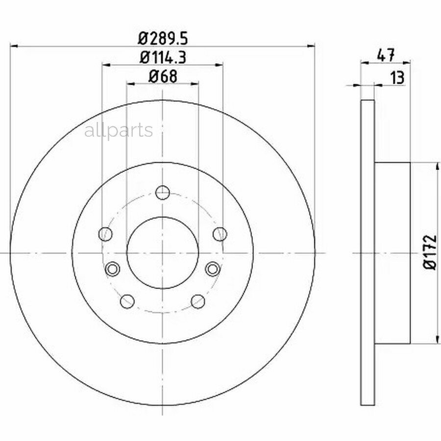 TEXTAR 92274003 Диск тормозной задний с покрытием PRO NISSAN QASHQAI II 13-> / RENAULT CAPTUR II/KADJAR TEXTAR 92274003