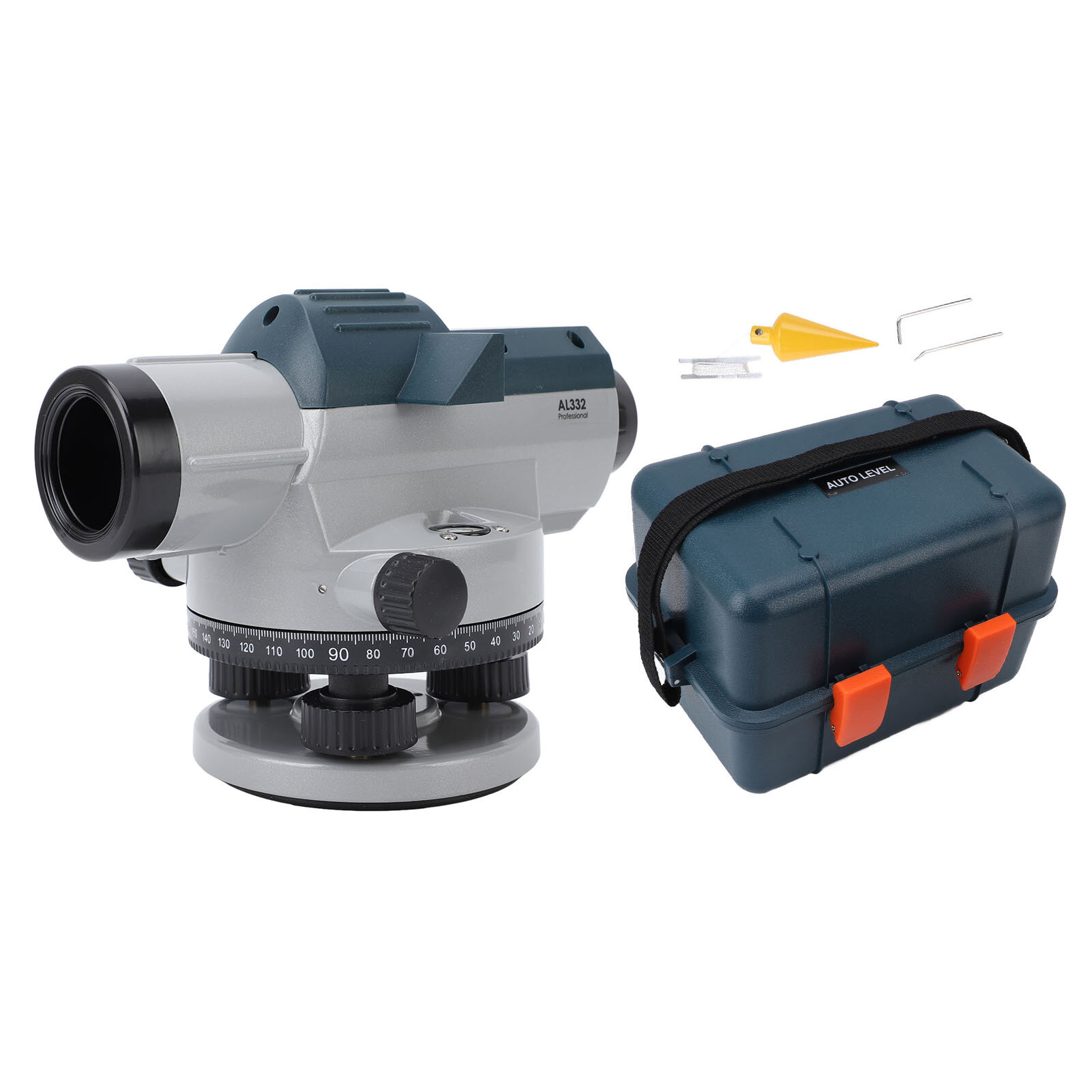 Оптический нивелир с 32-кратным увеличением и магнитным демпфированным компенсатором для точных геодезических работ.