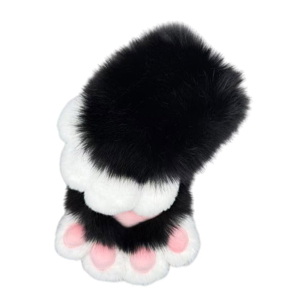Искусственный Мех Плюшевые Кошки Перчатки С Когтями Меховой Костюм Животные Лисьи Лапы Варежки Хэллоуин Косплей Костюм Аксессуары Для Взрослых Детей