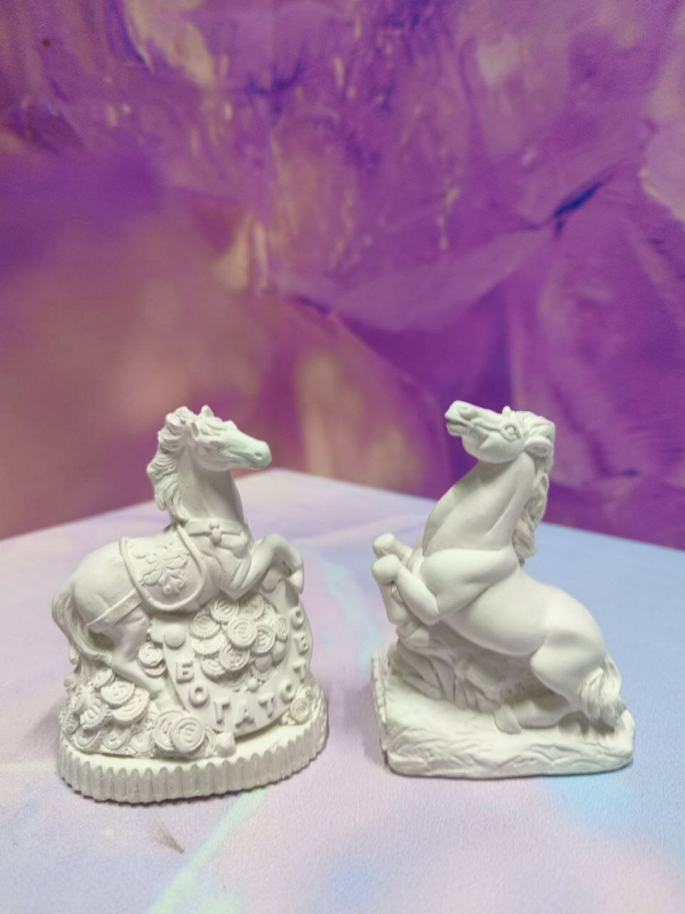 Гипсовые фигурки лошадки для раскрашивания символ года 2026