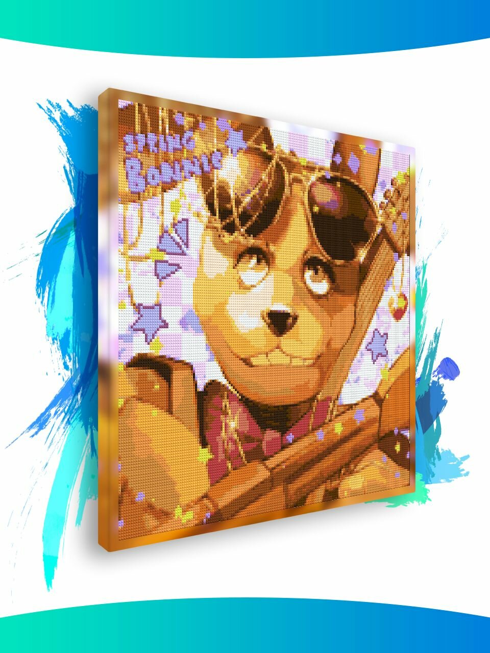 Алмазная мозаика на подрамнике - вышивка - FNAF Springbonnie 40х40