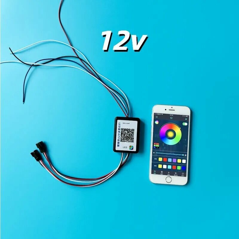 Icomroad Контроллер ДХО, арт. Контроллер иллюзорных цветовых светофоров автомобиля-12v, 2 шт.