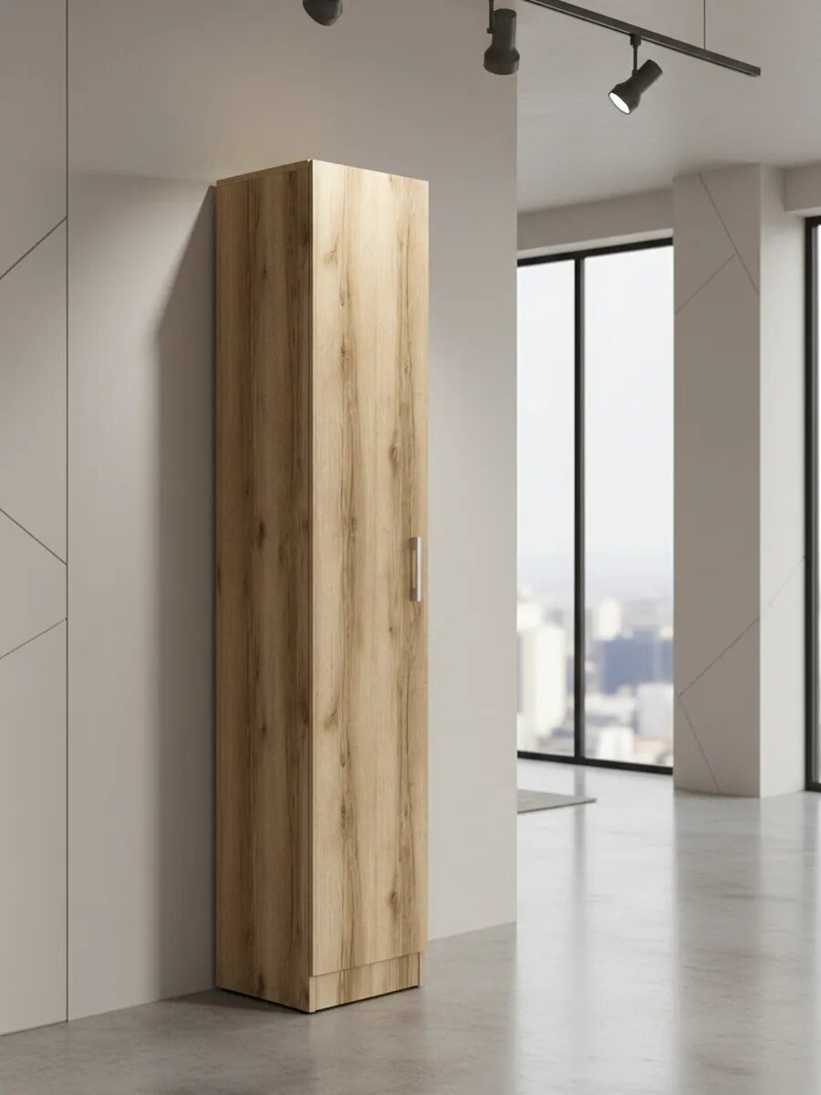 Деревянный распашной шкаф пенал FRESTER для одежды спальню прихожую, от производителя