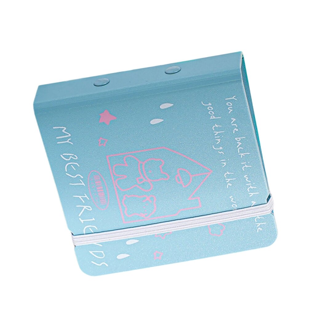 40 Карманный Фотоальбом, 3-дюймовый Органайзер Для Фотокарточек С 3 Кольцами, Полипропиленовая Обложка