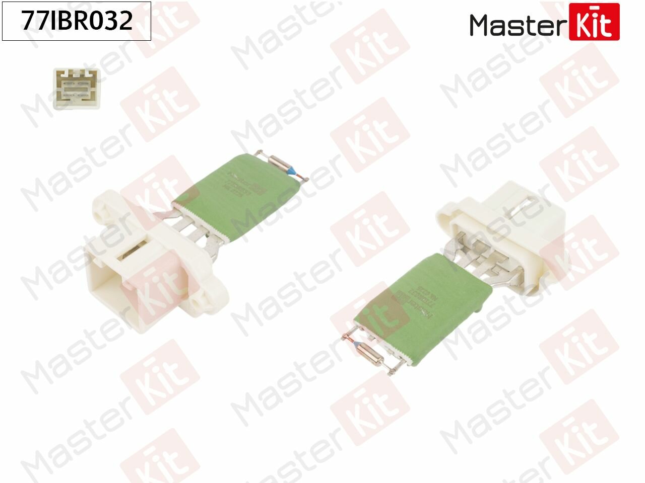 Резистор вентилятора Ford FIESTA, VI CB1 CCN/FOCUS II DA HCP DP 2005 - MasterKit 77IBR032