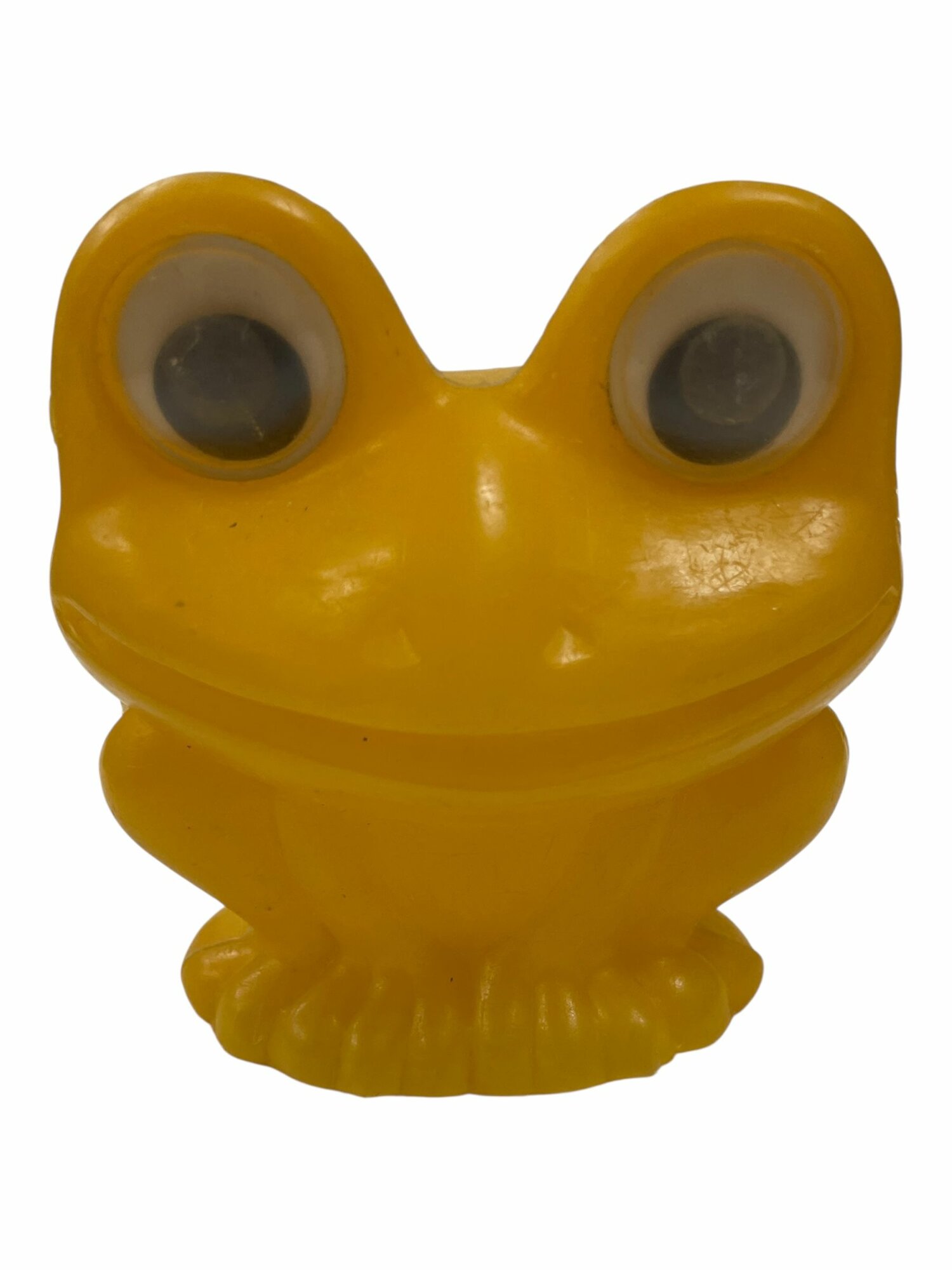Советская винтажная пластиковая игрушка, Лягушка, сделано в СССР