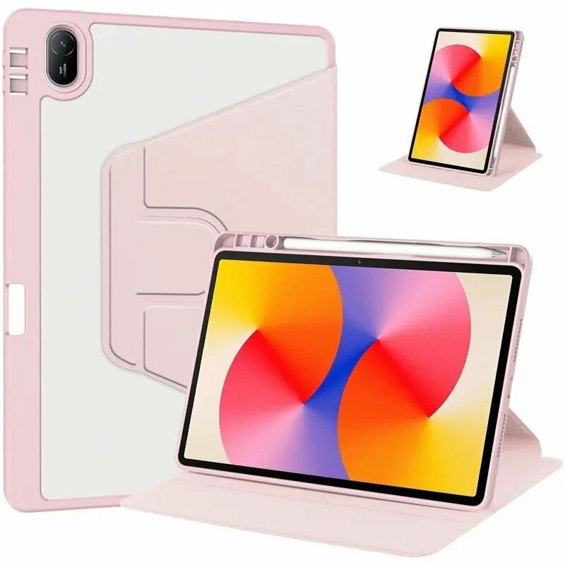 Умный чехол для Huawei MatePad SE 11 дюймов 2024 AGS6-W00 стенд вращающийся кожаный магнитный с карандашом держатель для MatePad SE 11" AGS6-W09 с автопробуждения корпуса планшета