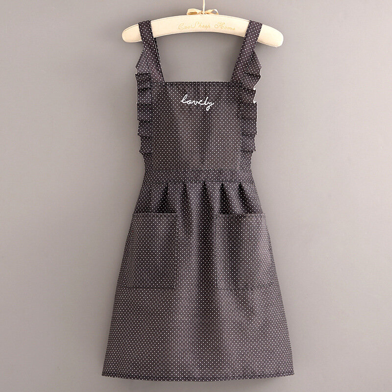 Холщовый халат для женщин, новый длинный рукав, дышащий фартук для кухни, домашней готовки, износостойкий, модный, стильный рабочий костюм для взрослых