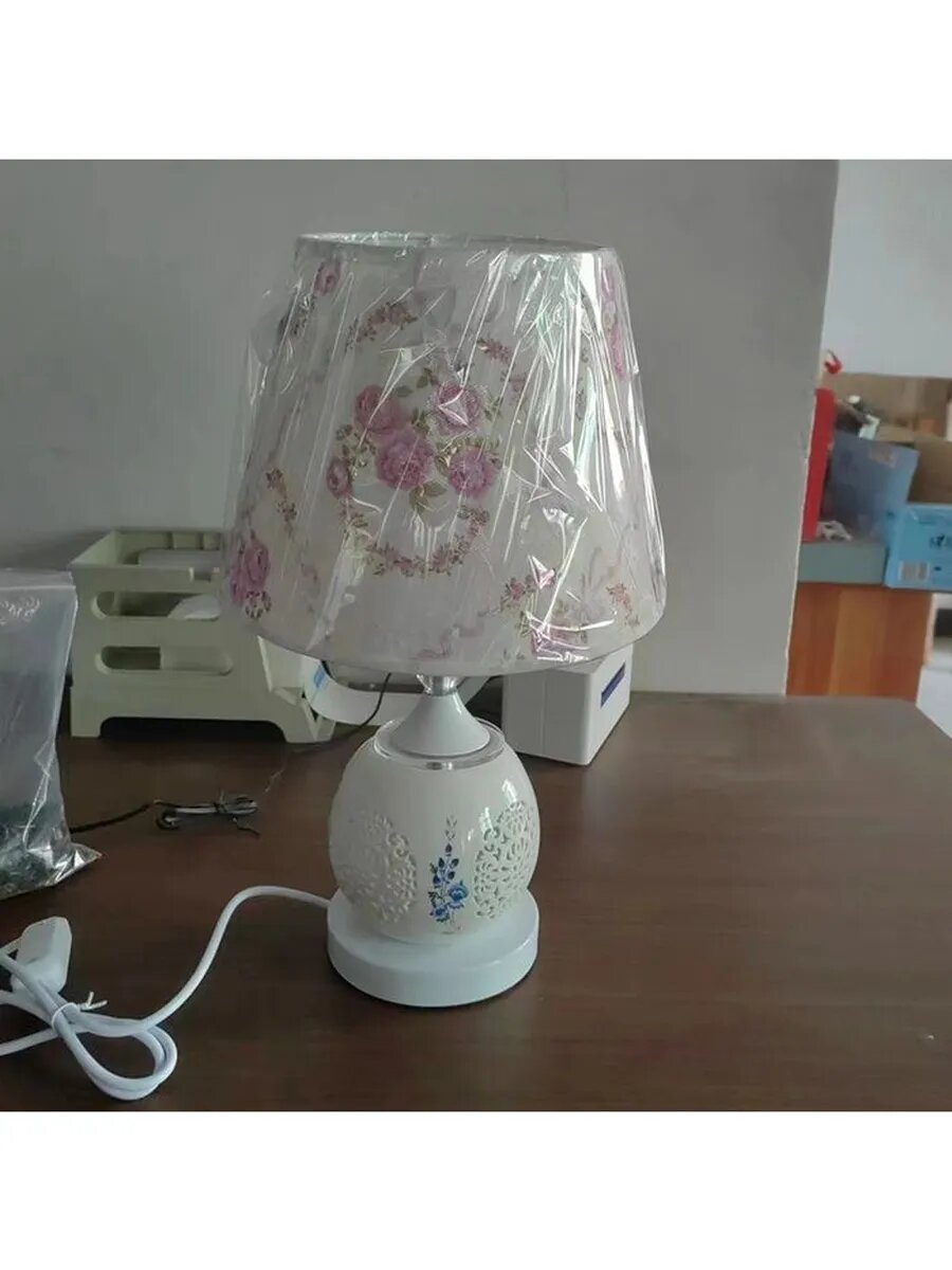 Современная керамическая лампа, Красный А, пульт