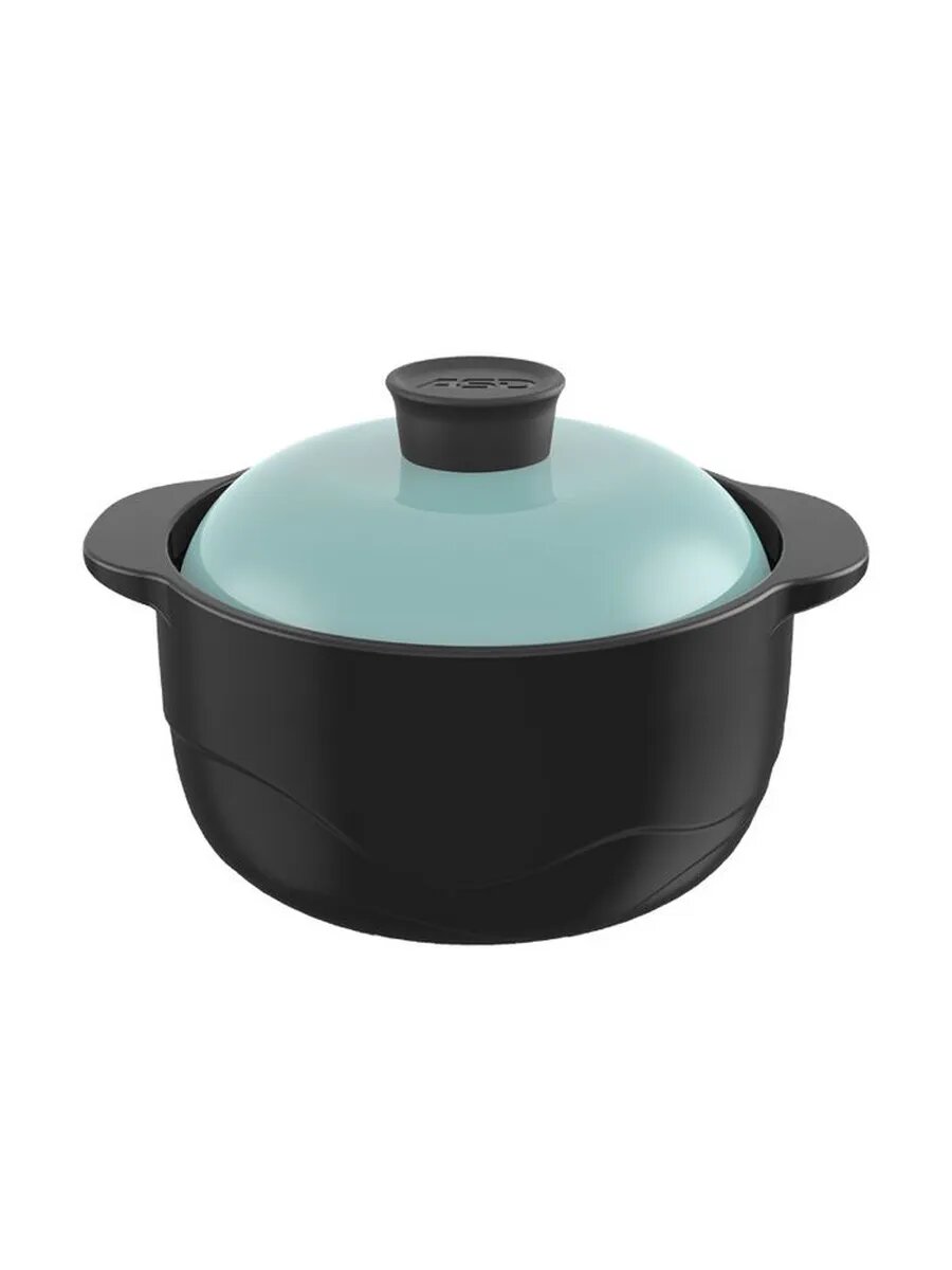 Кастрюля ASD Love Series, литий камень, синяя, 24.5 см