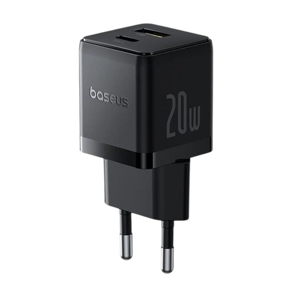 Зарядное устройство Baseus Palm Fast Charger 20W C+U черный (P10111608113-00)