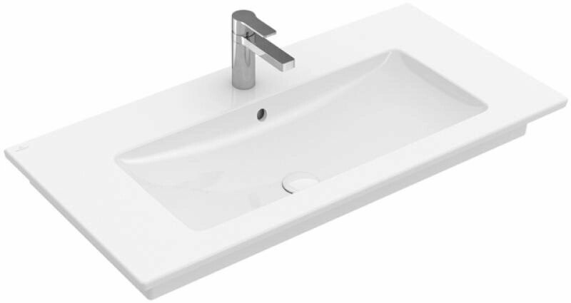 Раковины Villeroy & Boch Venticello 4104AL01 полувстраиваемая, 100x50xh16,5см, альпийский белый