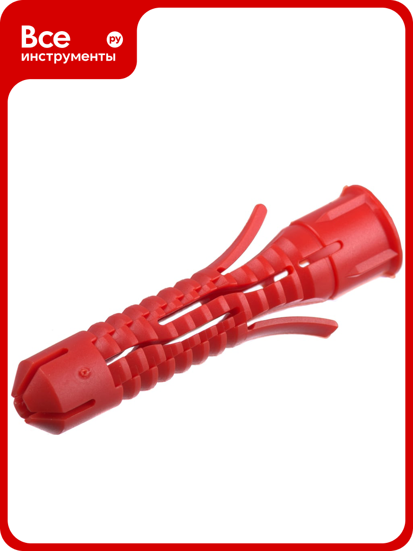 Дюбель универсальный INTEH DWU-N12.75 из нейлона, средний диаметр, длина 60 мм, 75 штук, надёжное крепление в стенах