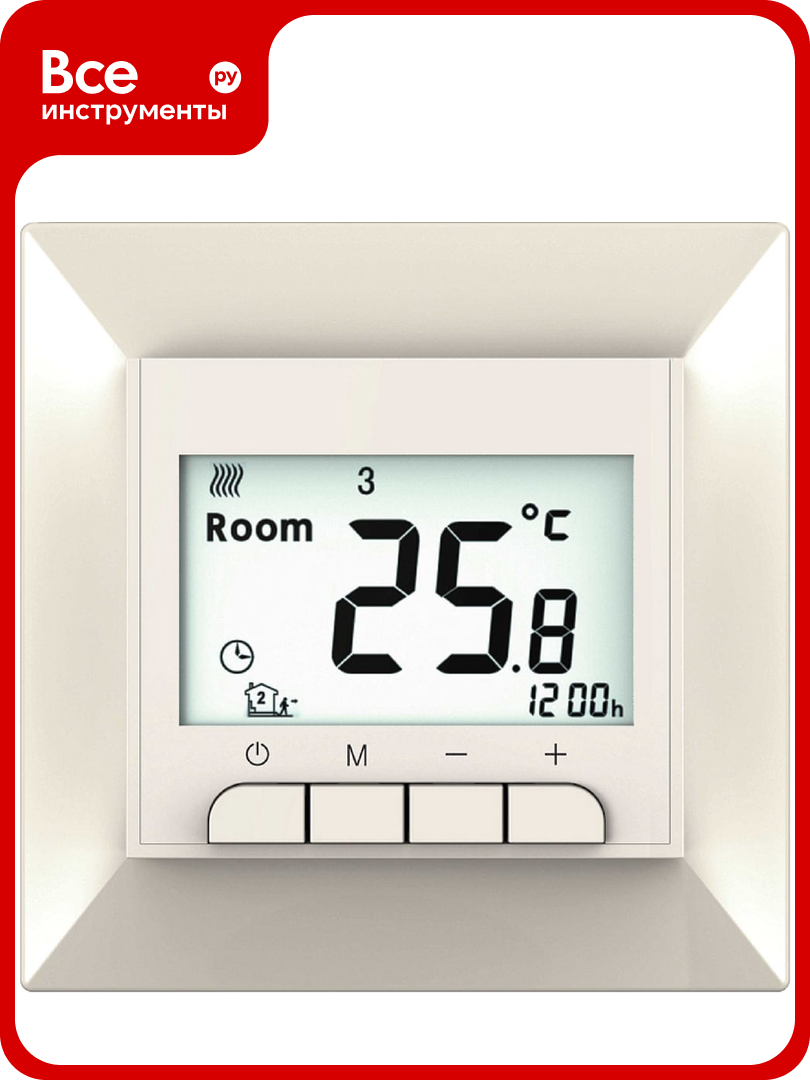 Терморегулятор Grand Meyer крем совместим с Legrand Valena GM-119i