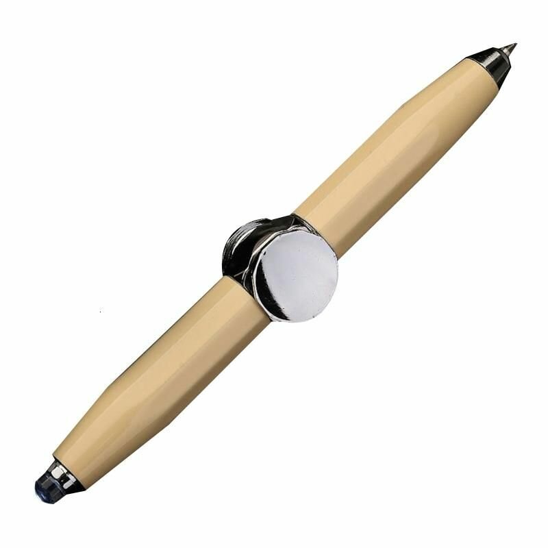 Спиннер-ручка с LED подсветкой, Светло - желтый