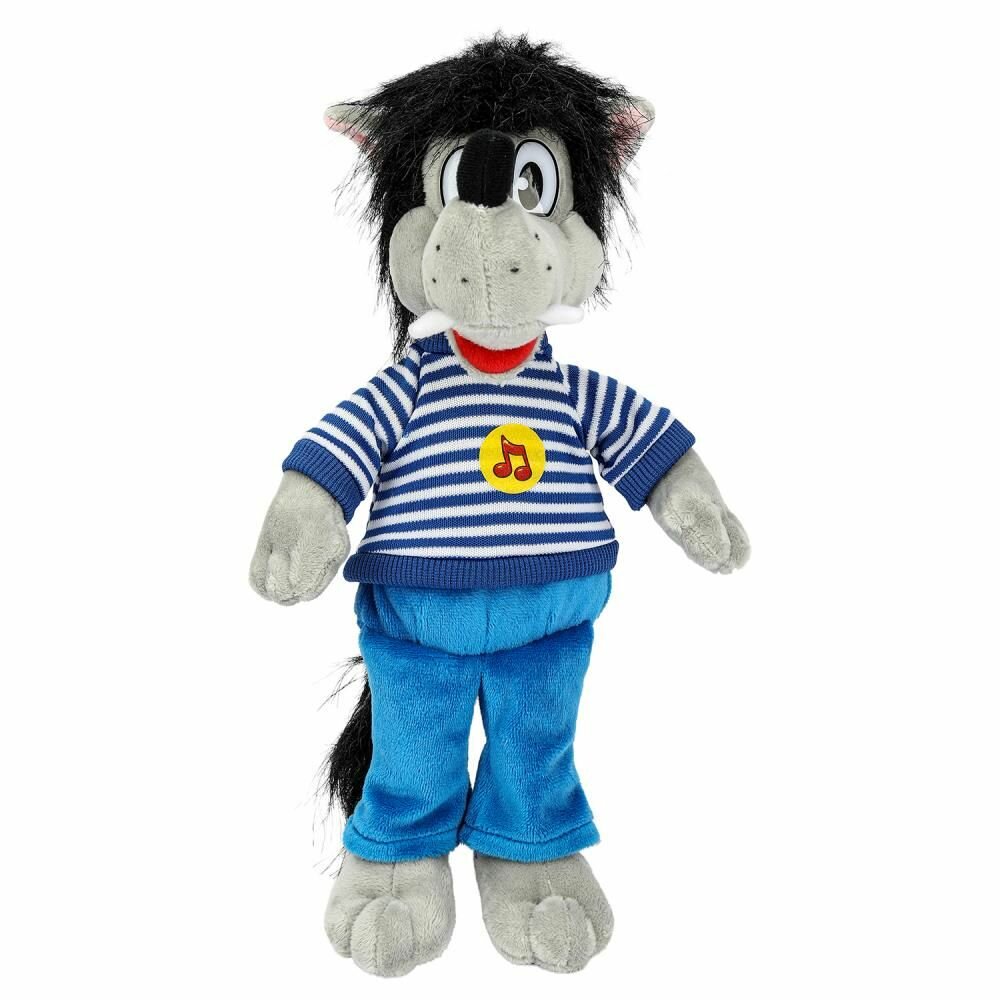 Игрушка мягкая волк "ну, погоди", 20см озвученный