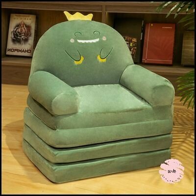 Детский маленький диван-раскладушка с милым мультяшным детским сиденьем