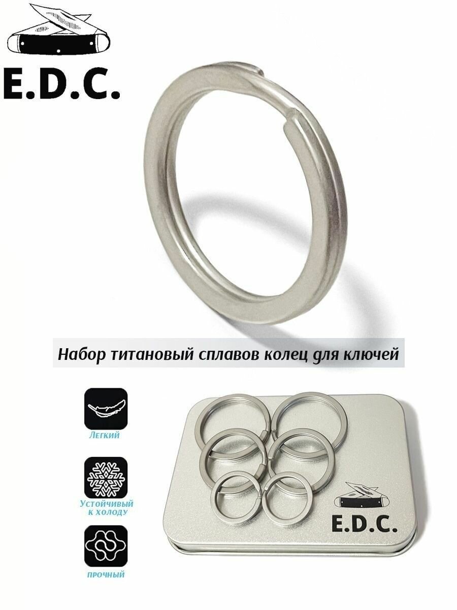 Набор колец из титана