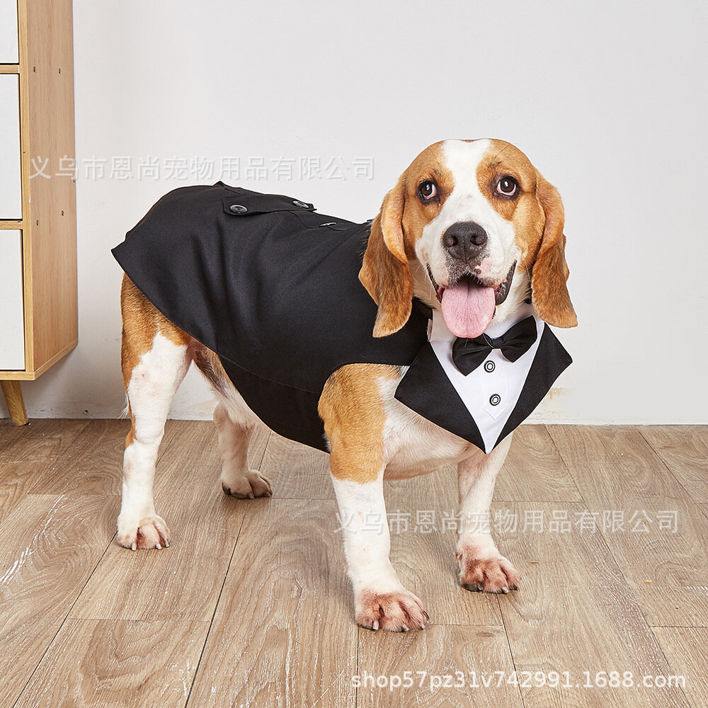 Смокинг для собак, одежда для питомцев, свадебный костюм, пиджак, наряд для собак
