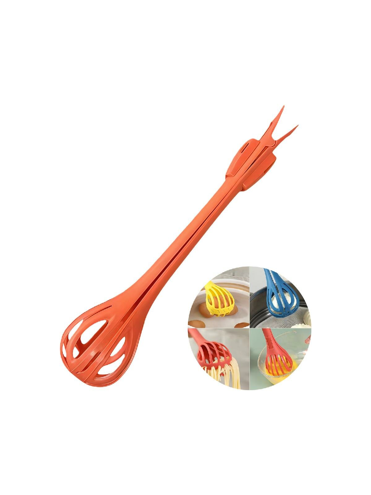 Венчик для взбивания яиц и щипцы для еды 2 в 1 Кухонная утварь ABS Эргономичная ручка