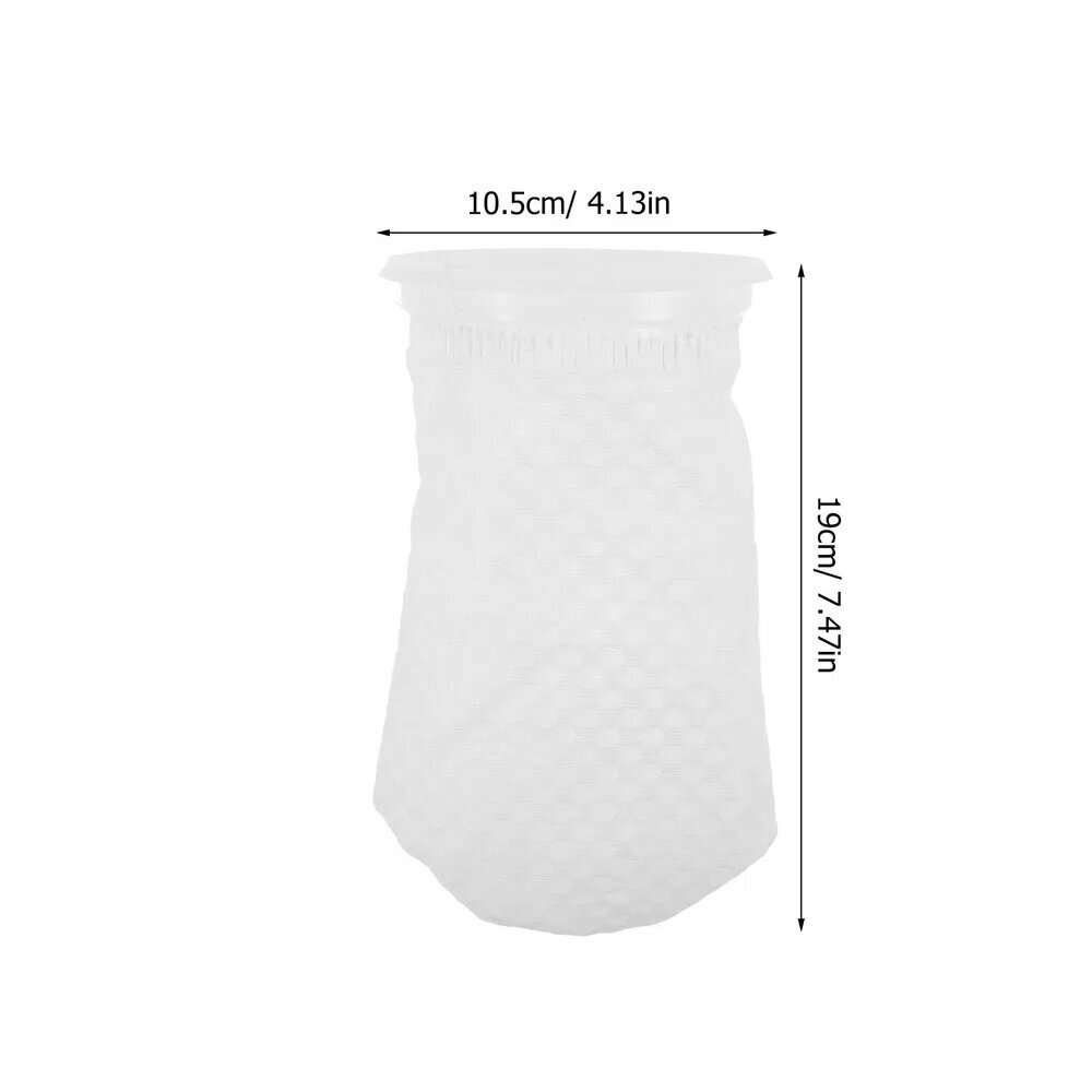 Носки фильтровальные из полипропилена для рыбного пруда и аквариума, 4 шт, белого цвета