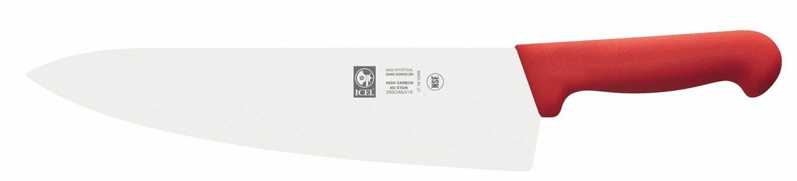 Нож поварской Icel PRACTICA 260/400 мм. красный 1 шт.