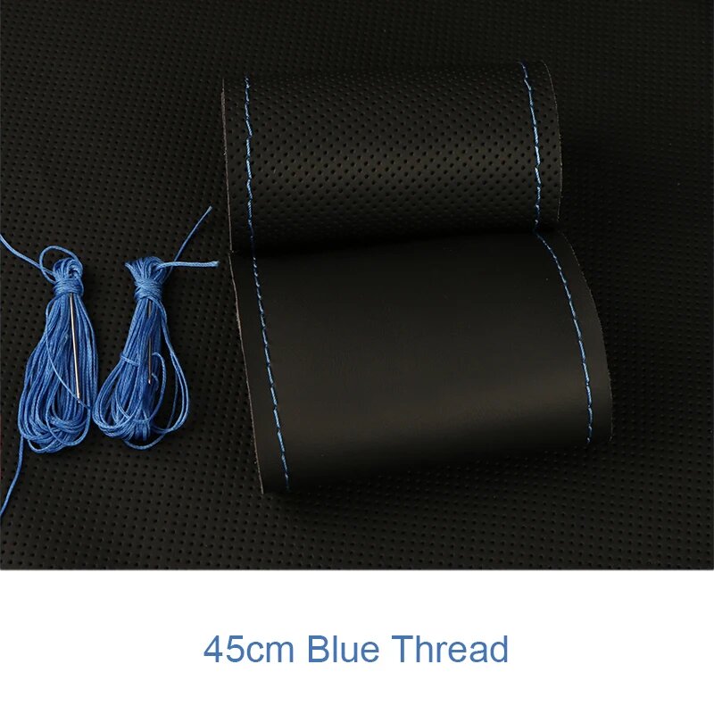 Универсальный чехол на руль автомобиля «сделай сам», очень большой 40, 42, 45, 47 45cm Blue Thread