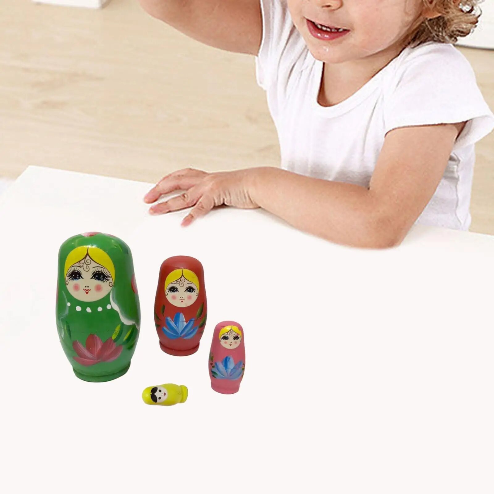 Деревянные куклы-матрешки MagiDeal для детей 3-6 лет
