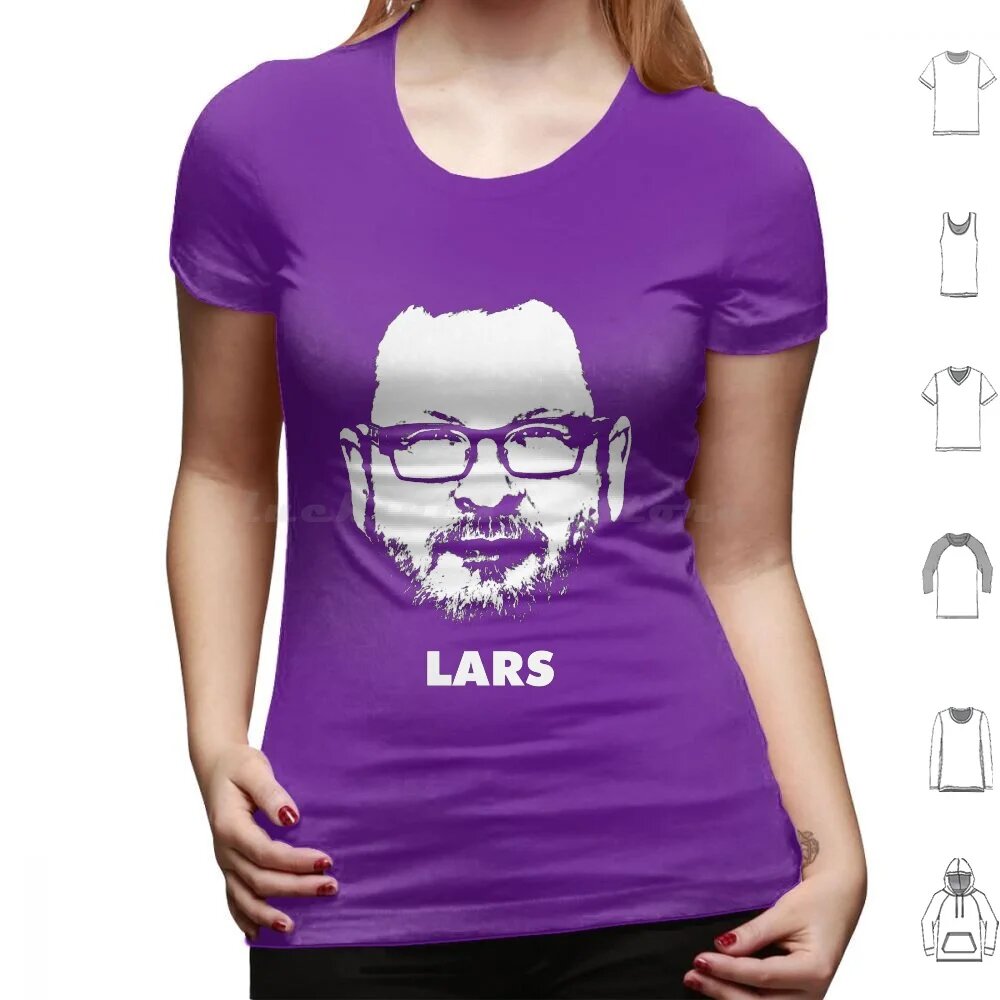 Футболка с принтом Lars Von Trier, фиолетовая, размер M