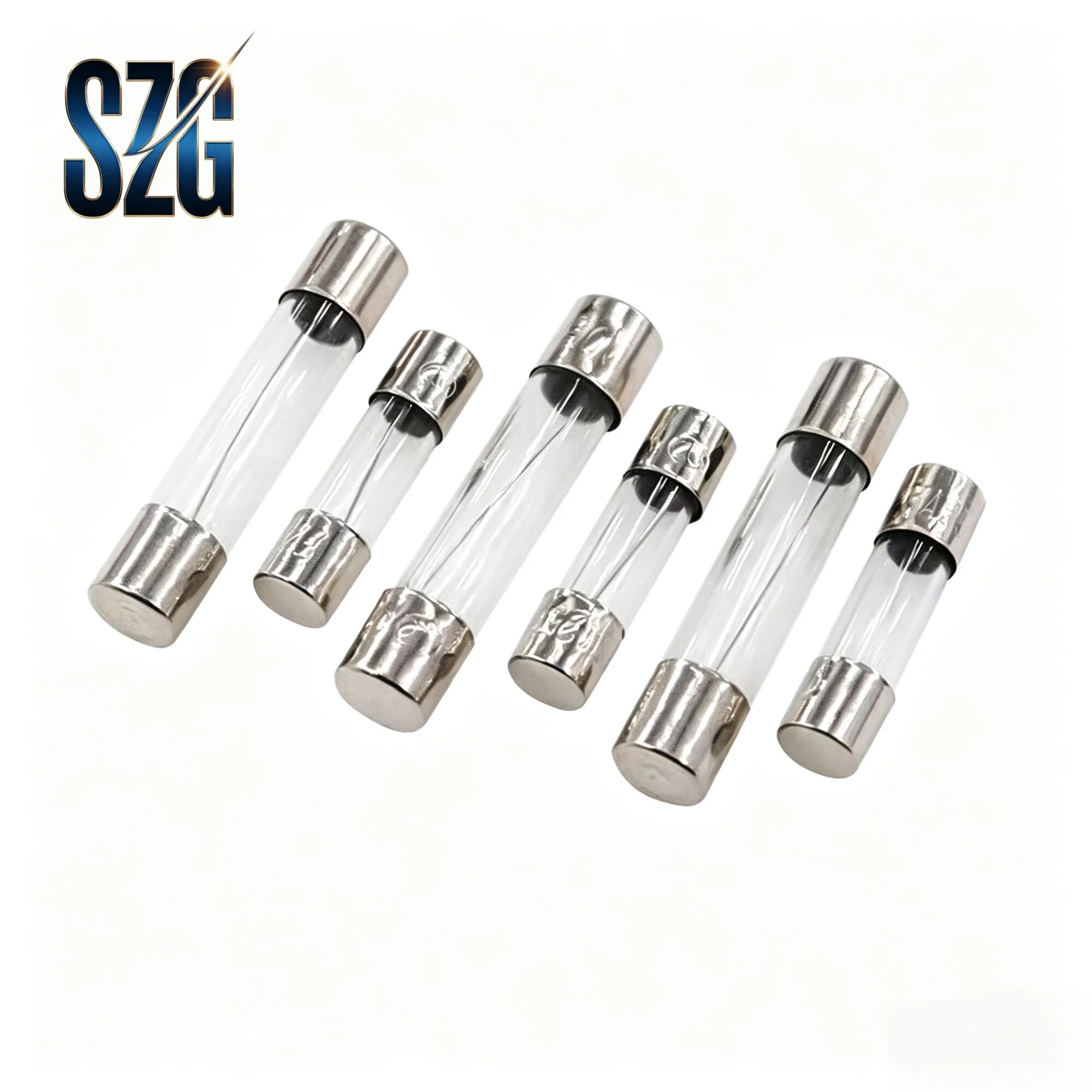 Керамические предохранители 5x20 мм 250В 100-750мА 20-30А 0.63A, 5x20 Glass 10 Pcs