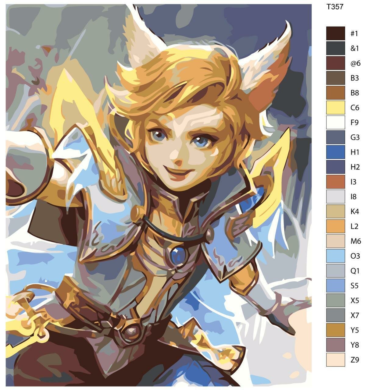 Картина по номерам Т357 "Mobile Legends: харит" 70x90