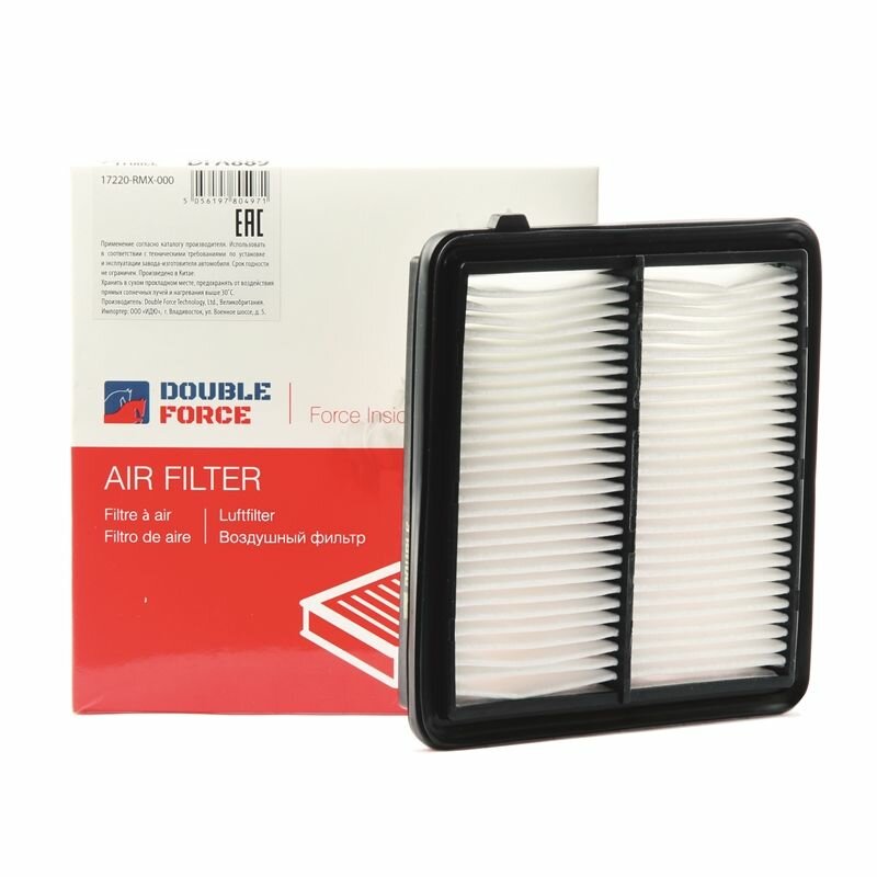 Фильтр воздушный DOUBLE FORCE арт. DFA889 A889V HONDA CIVIC DAAFD3 Hybrid, LDA 1300сс 11.2005 12.2010