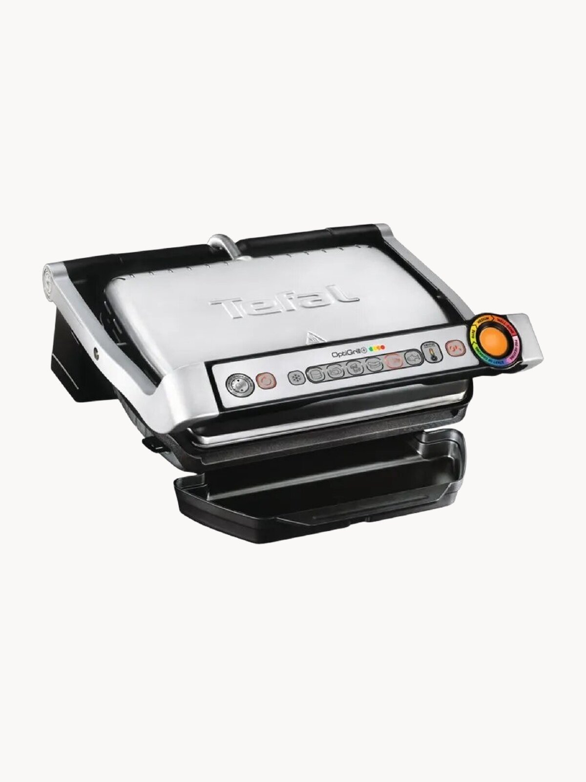 Гриль электрический Tefal OptiGrill+, 6 автопрограмм, со съемными панелями, насадки для вафель в комплекте, GC716D12