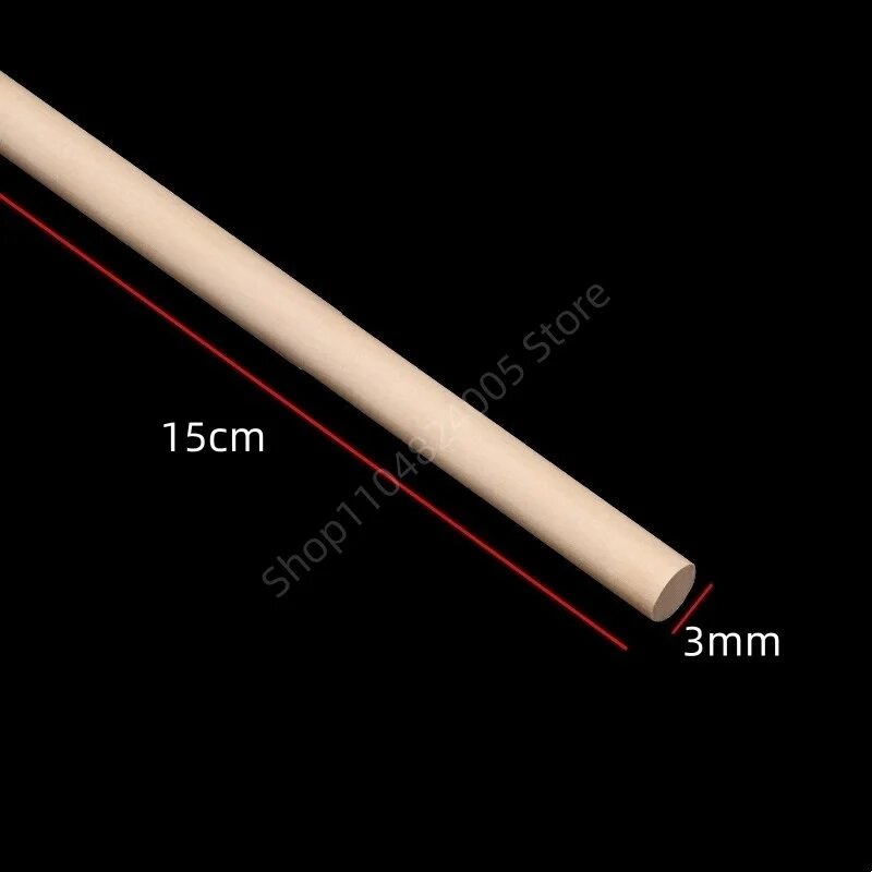 Деревянные палочки для рукоделия 50 шт. 15cmx3mm