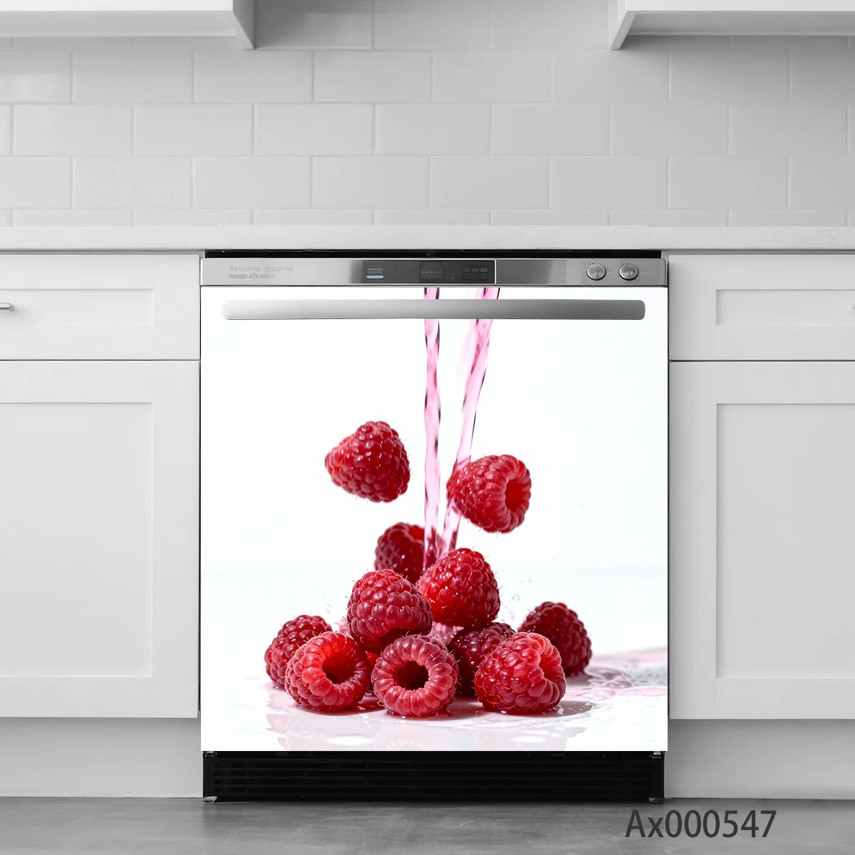 Водонепроницаемые наклейки для кухни Bright Fruit Berry Lemon Красный, 45x50cm, Ax000547