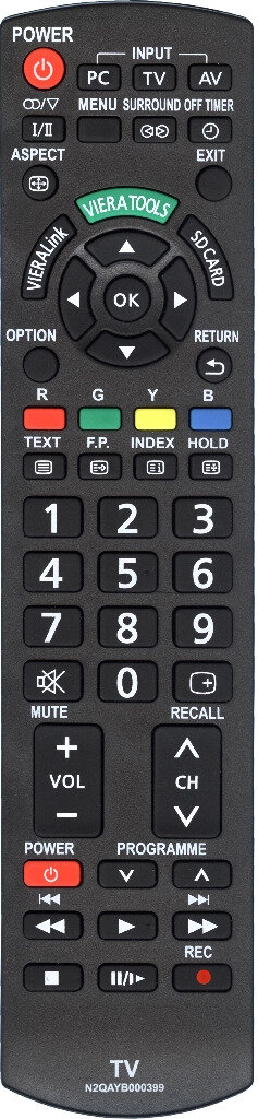 Пульт для телевизора PANASONIC N2QAYB000399 (N2QAYB000370)