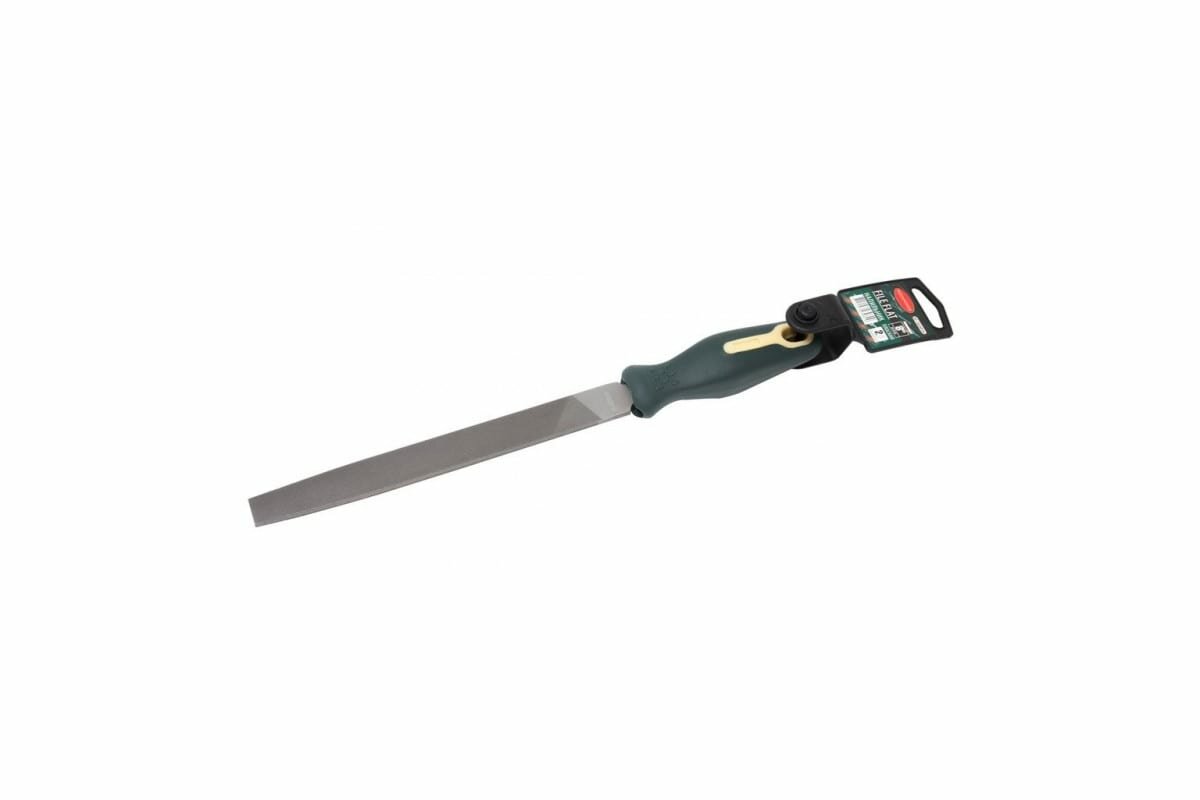 Напильник плоский ROCKFORCE RF-5056P110, 10"-250 мм, пластиковый держатель