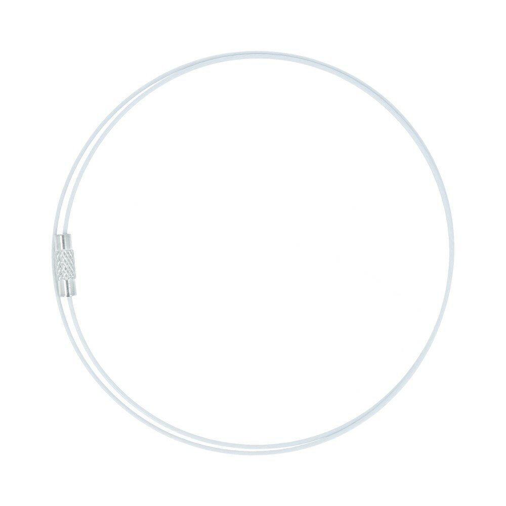 Основание для колье "Zlatka" KS-050 50 см №02 белый